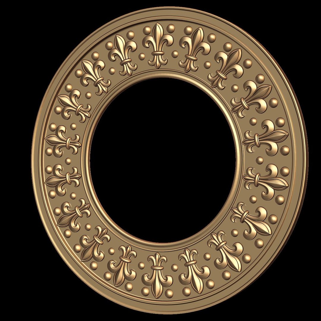 mirror frame stl cnc 3d model