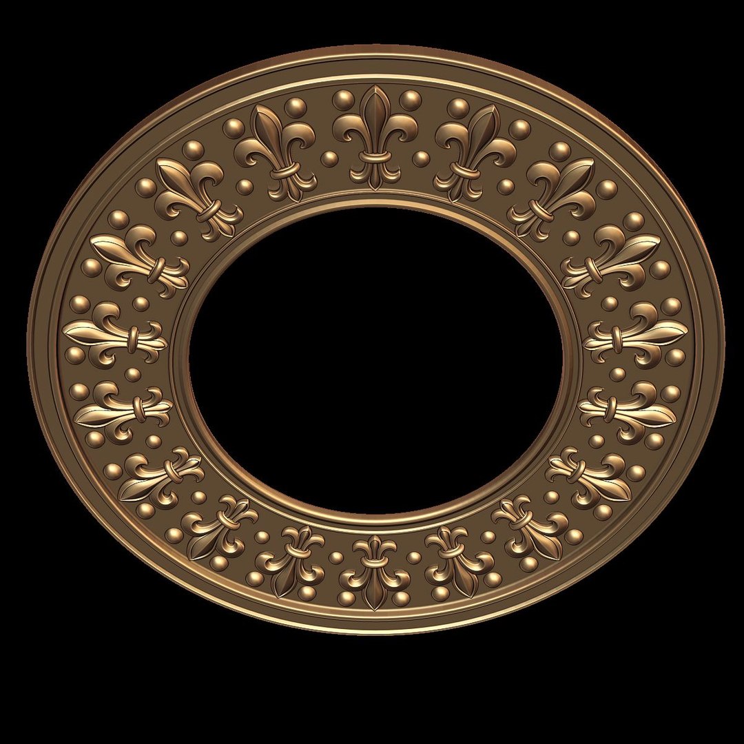 mirror frame stl cnc 3d model