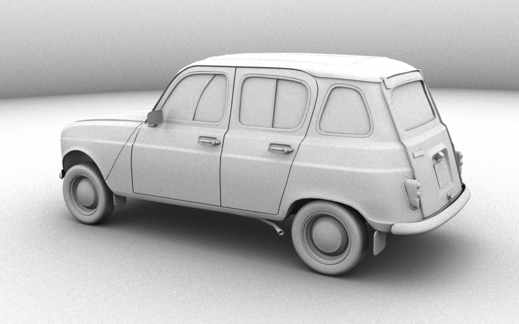 Classic Renault 3d Model