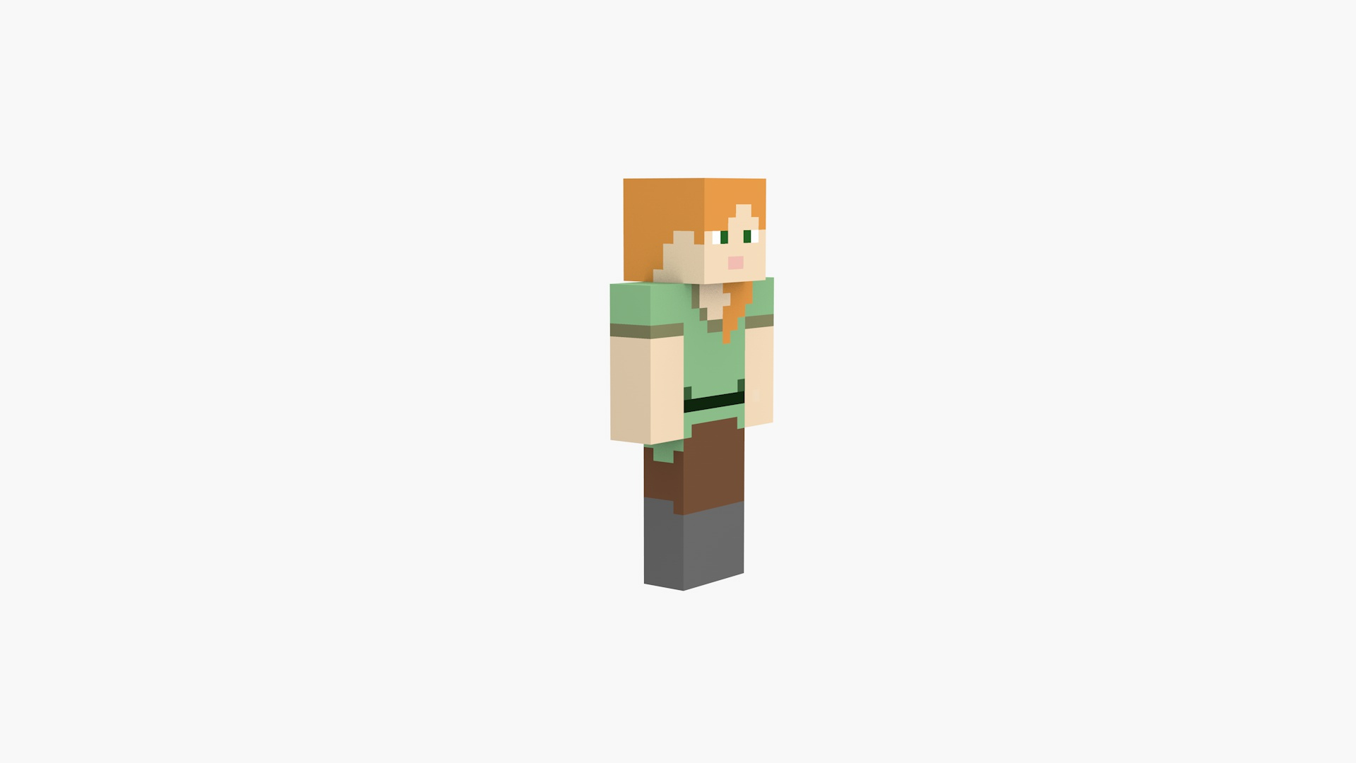Minecraft Alex 3D Model - TurboSquid 1843277