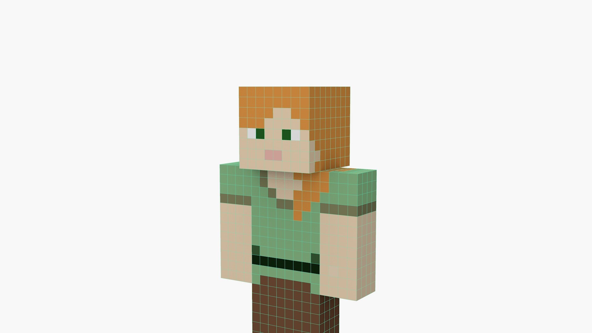 Minecraft Alex 3D Model - TurboSquid 1843277