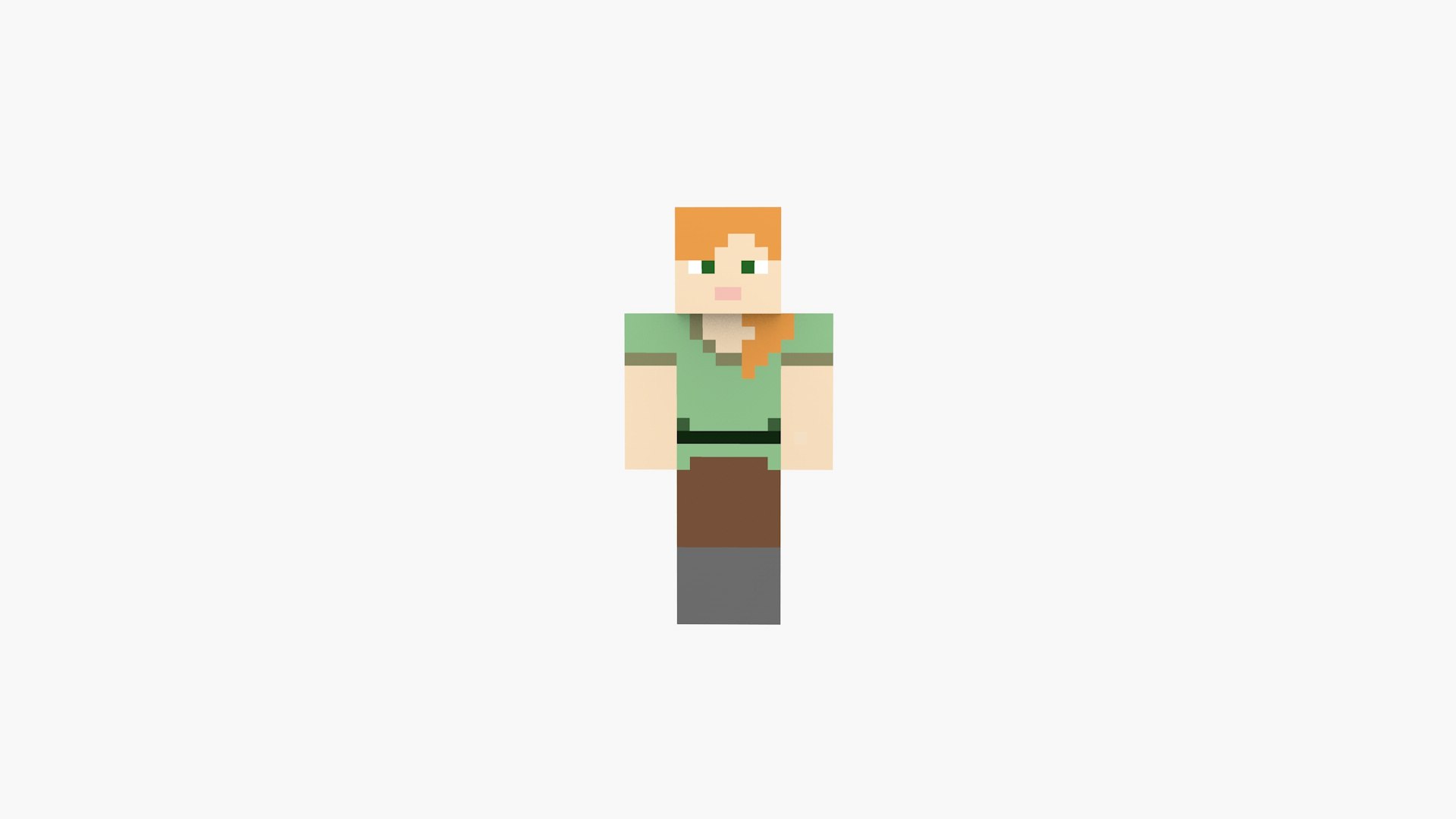 Minecraft Alex 3D Model - TurboSquid 1843277