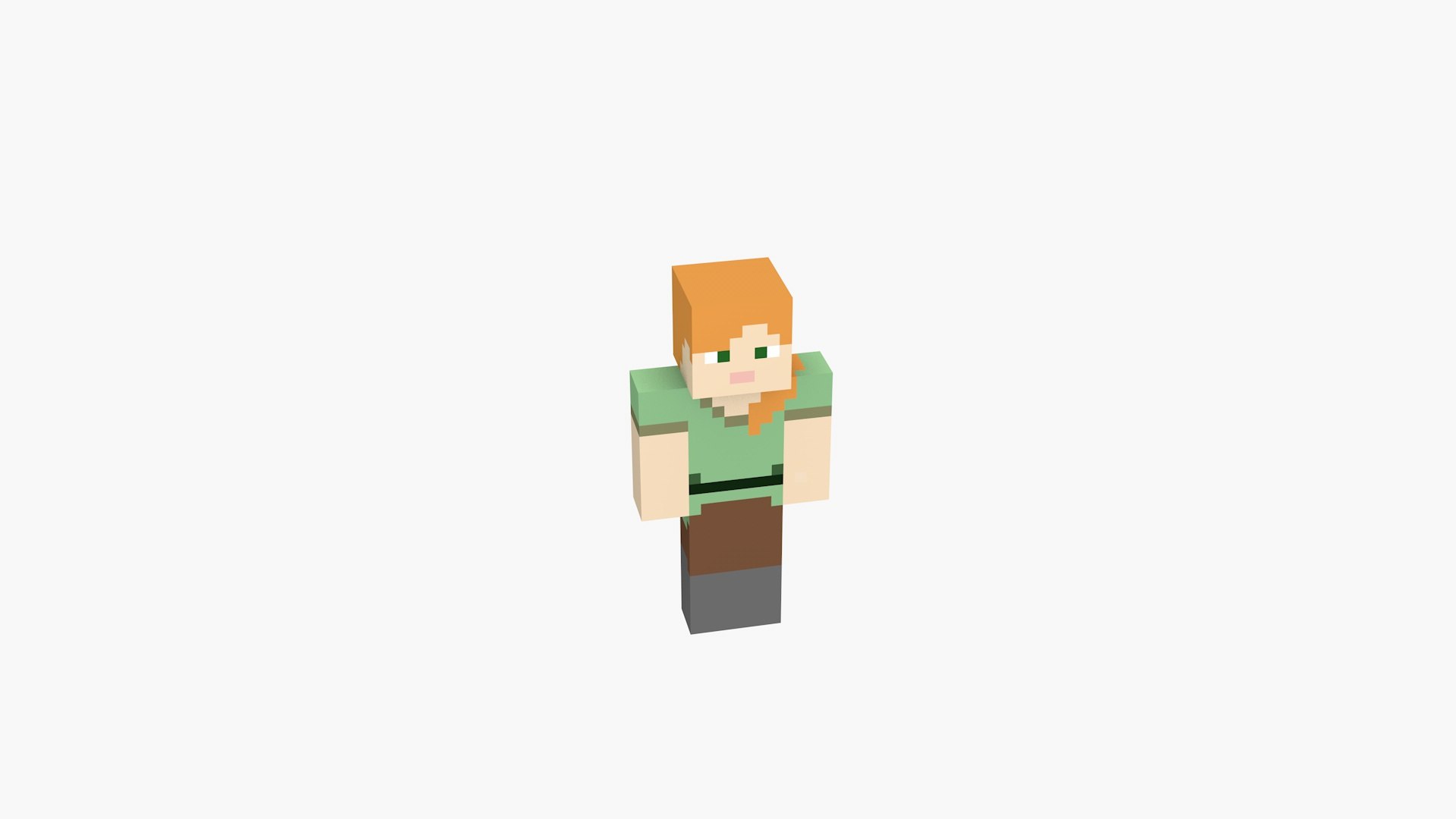 Minecraft Alex 3D Model - TurboSquid 1843277