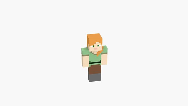 마인크래프트 알렉스 3D 모델 - TurboSquid 1843277