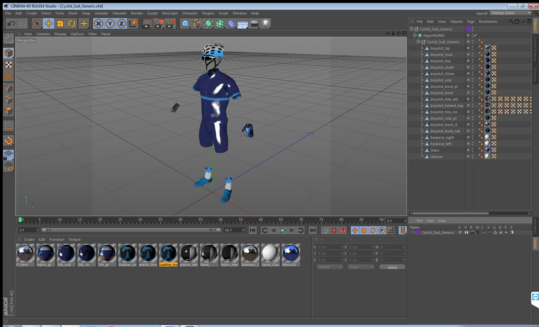 3D cyclist suit generic model - TurboSquid 1389705