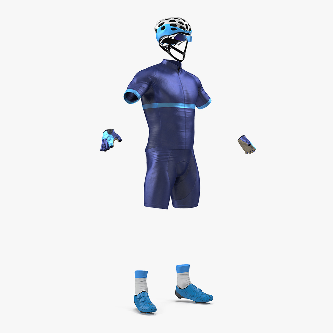 3D cyclist suit generic model - TurboSquid 1389705