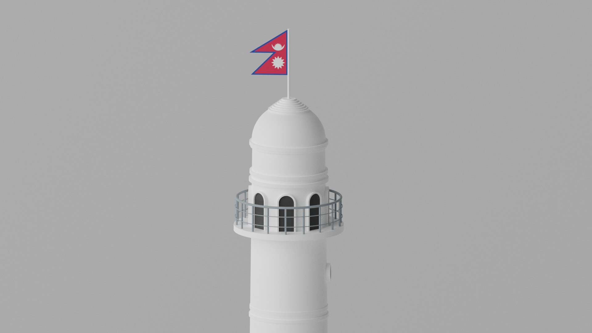3D Dharahara Bhimsen Tower Nepal - TurboSquid 2211081