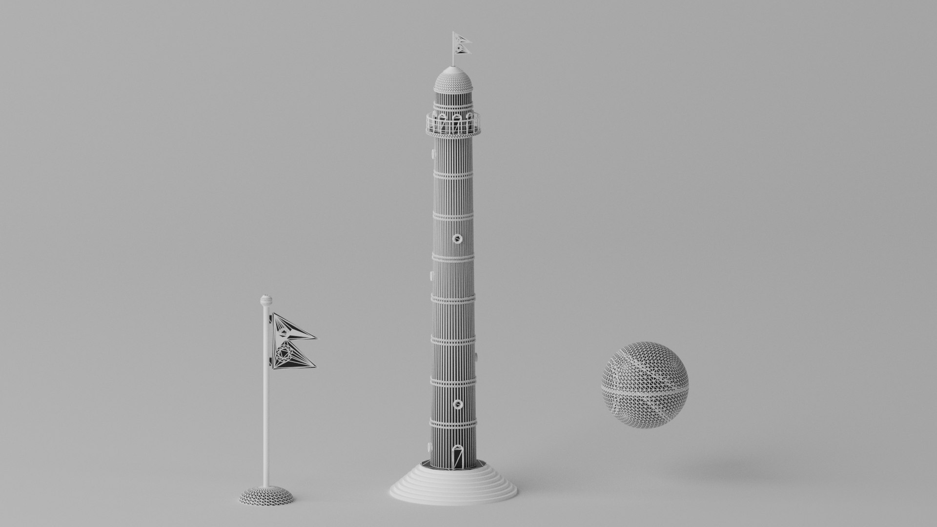 3D Dharahara Bhimsen Tower Nepal - TurboSquid 2211081