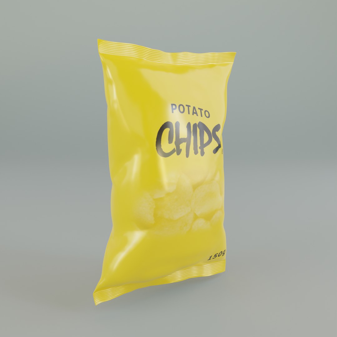 Food Container Chips 3D Model - TurboSquid 1912917