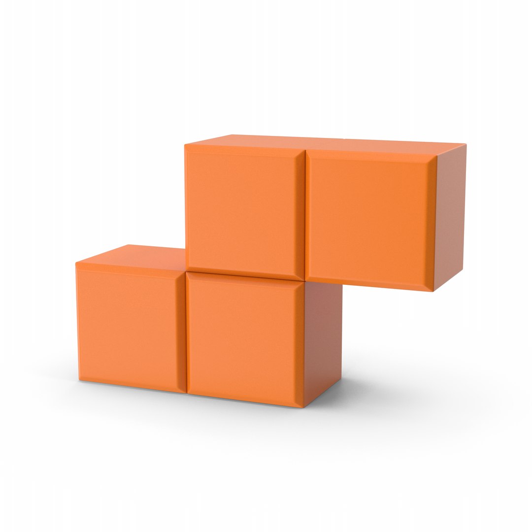 3D Tetris S Block - TurboSquid 1875760