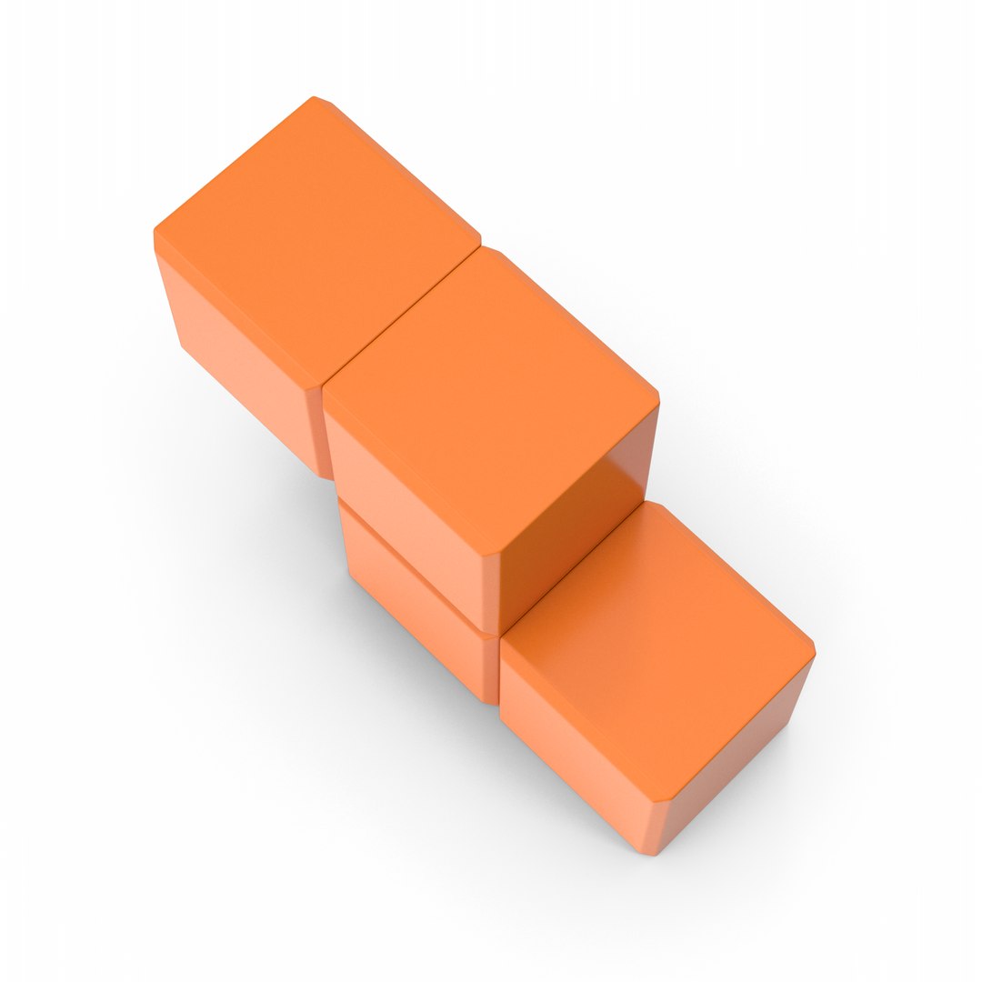 3D Tetris S Block - TurboSquid 1875760