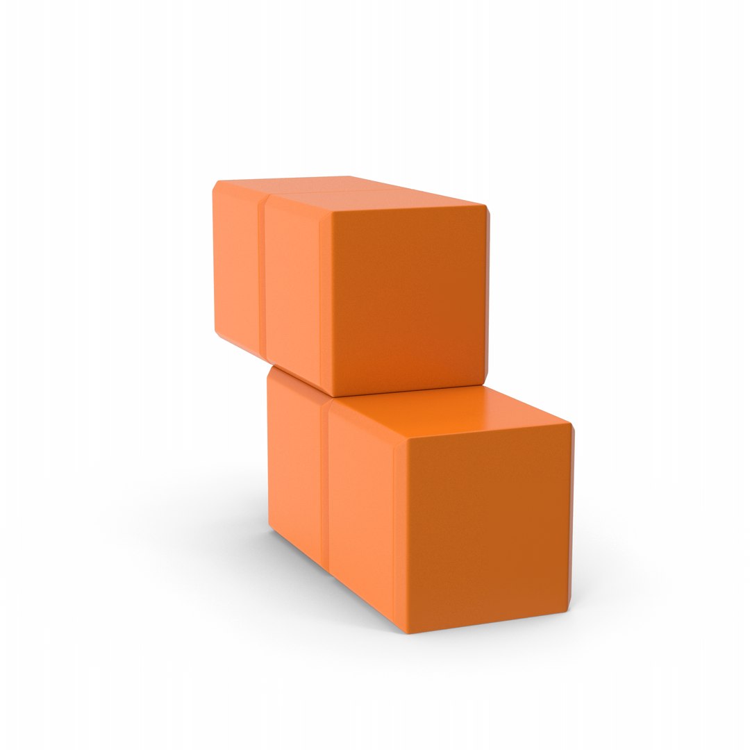 3D Tetris S Block - TurboSquid 1875760