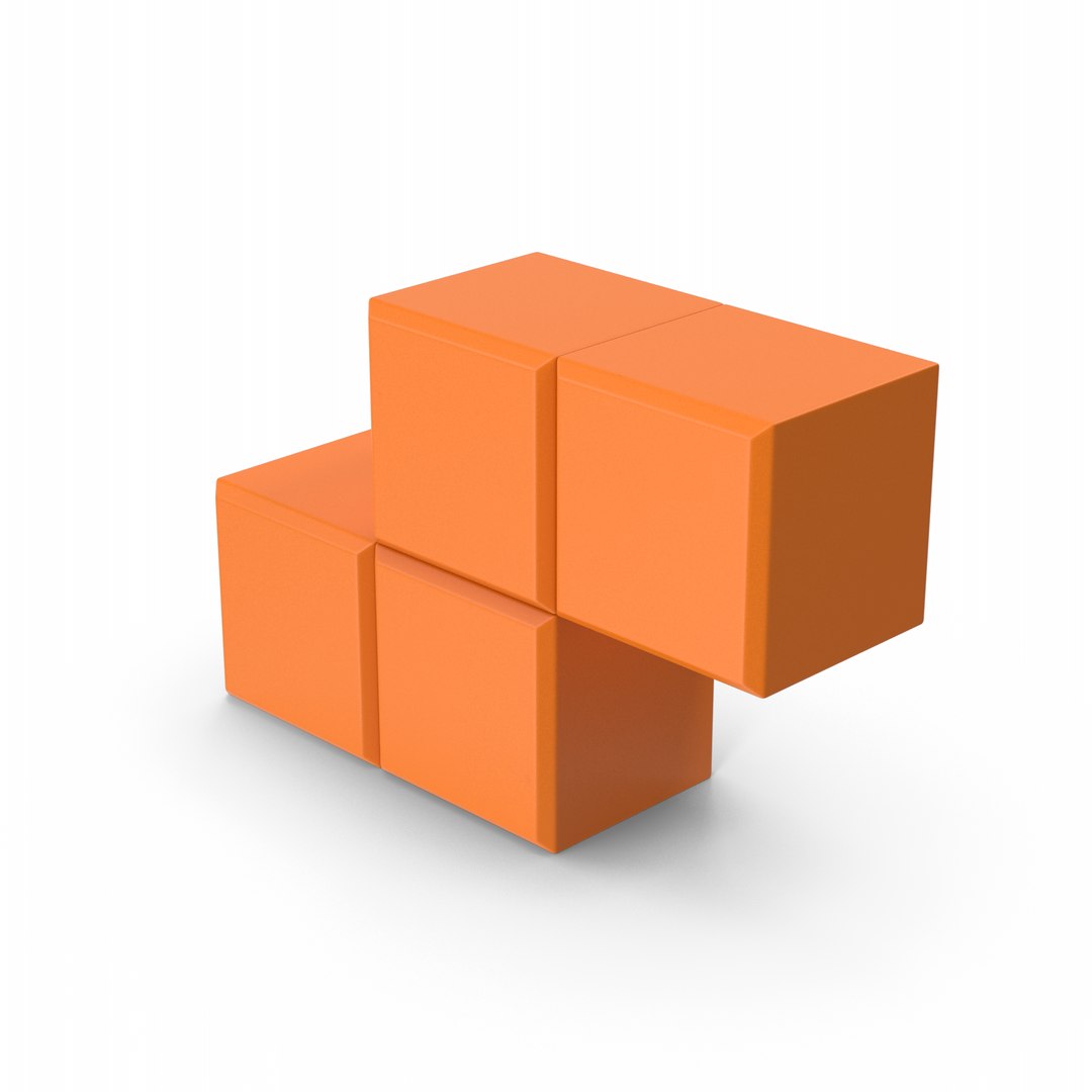 3D Tetris S Block - TurboSquid 1875760