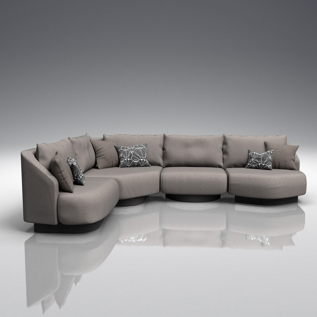 Sectional Modern Sofa 3D Model - TurboSquid 2334449