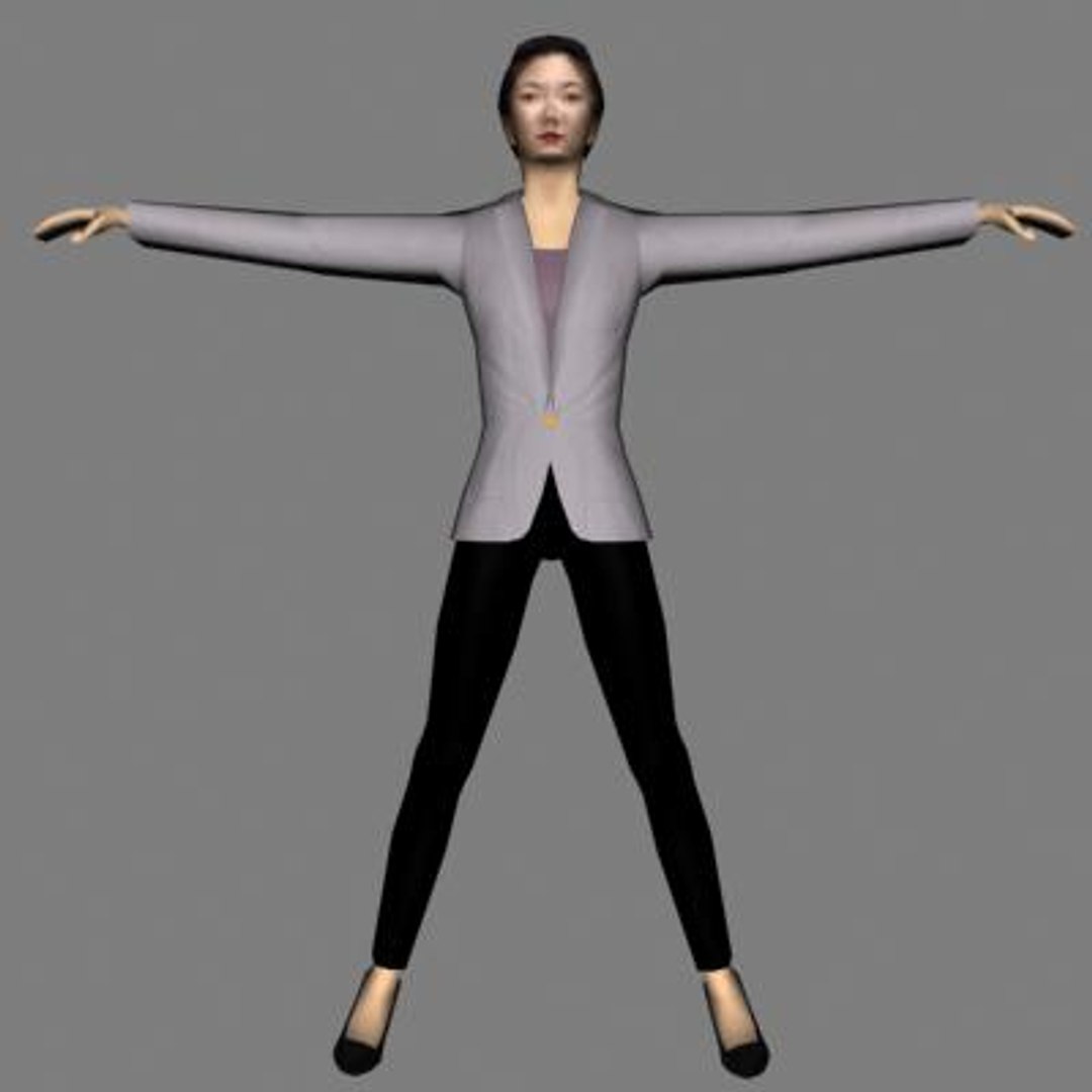 3d Model Of Human Woman Female