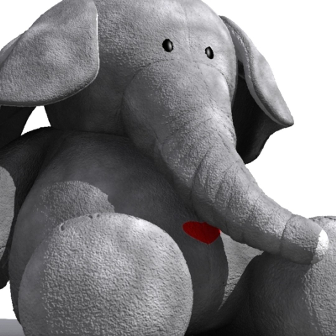 3ds Max Plush Elephant Toy