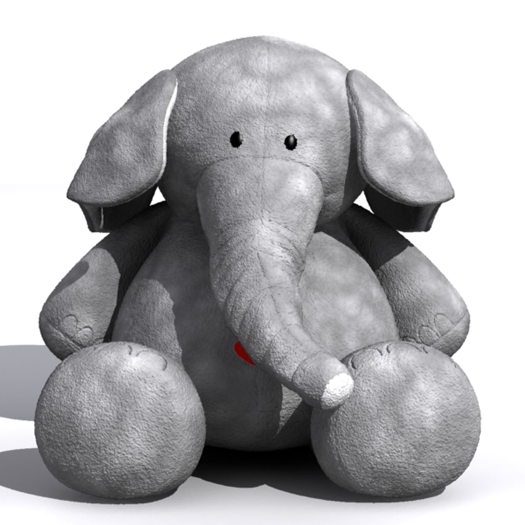 3ds Max Plush Elephant Toy