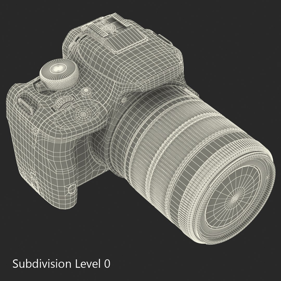 3d Canon Eos 100d Model