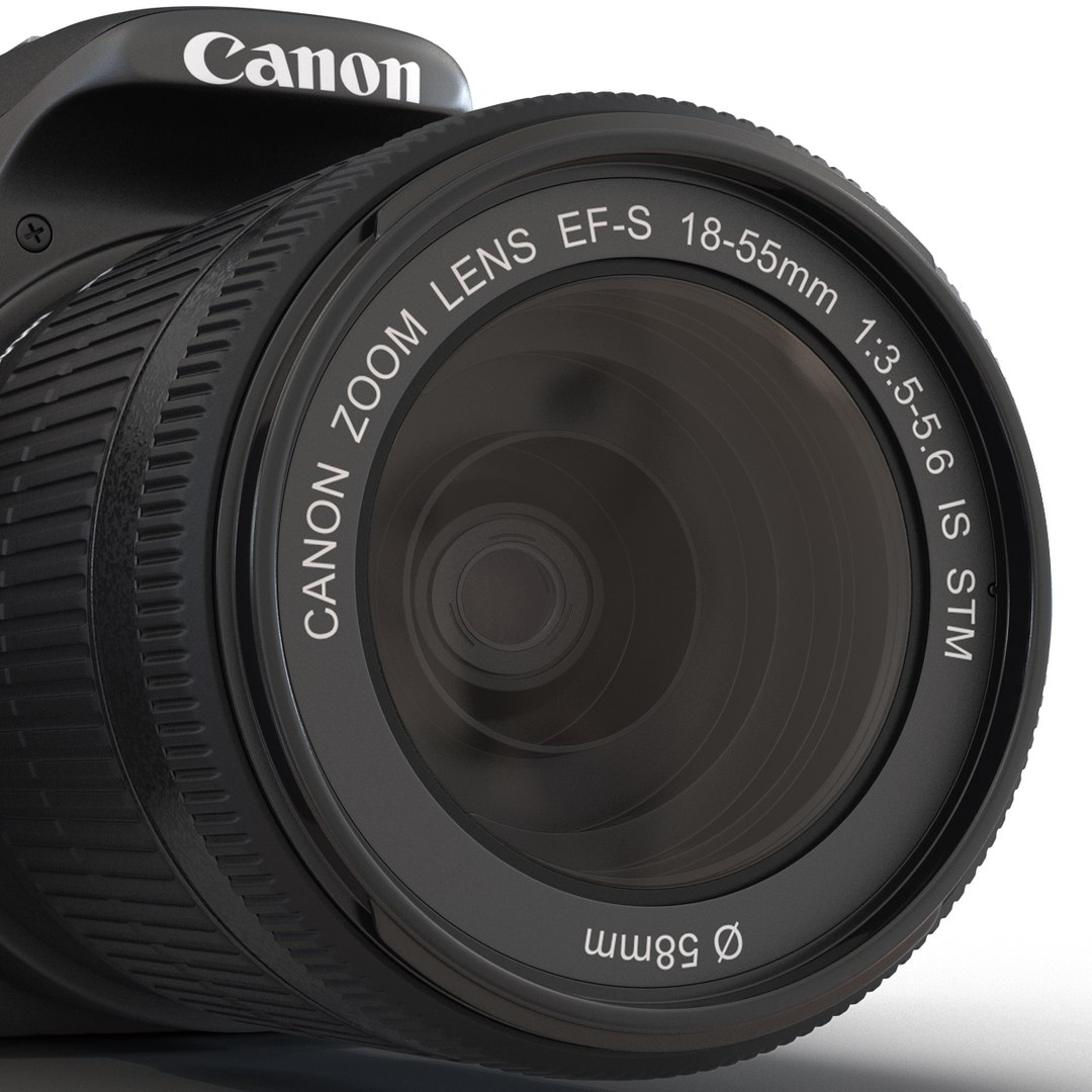 3d Canon Eos 100d Model
