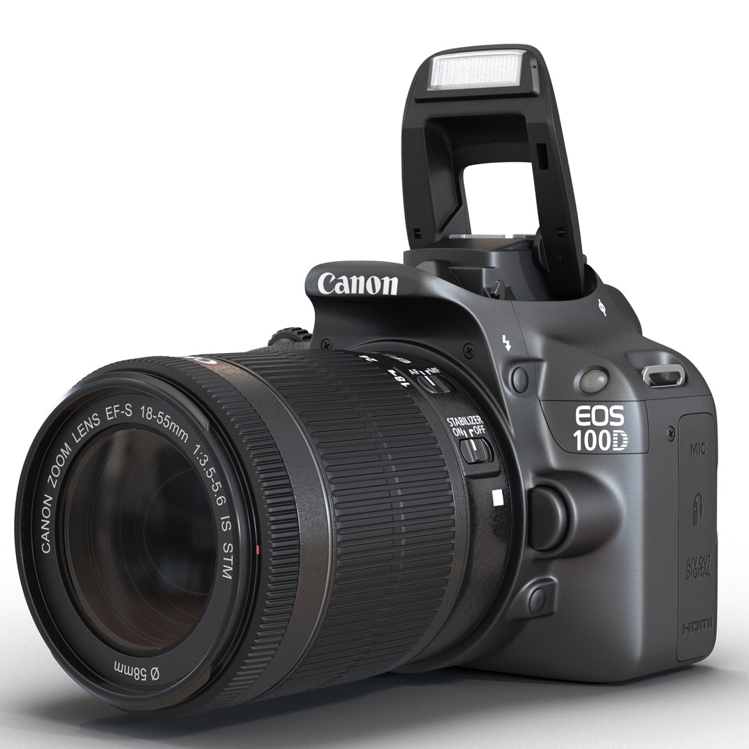 3d Canon Eos 100d Model