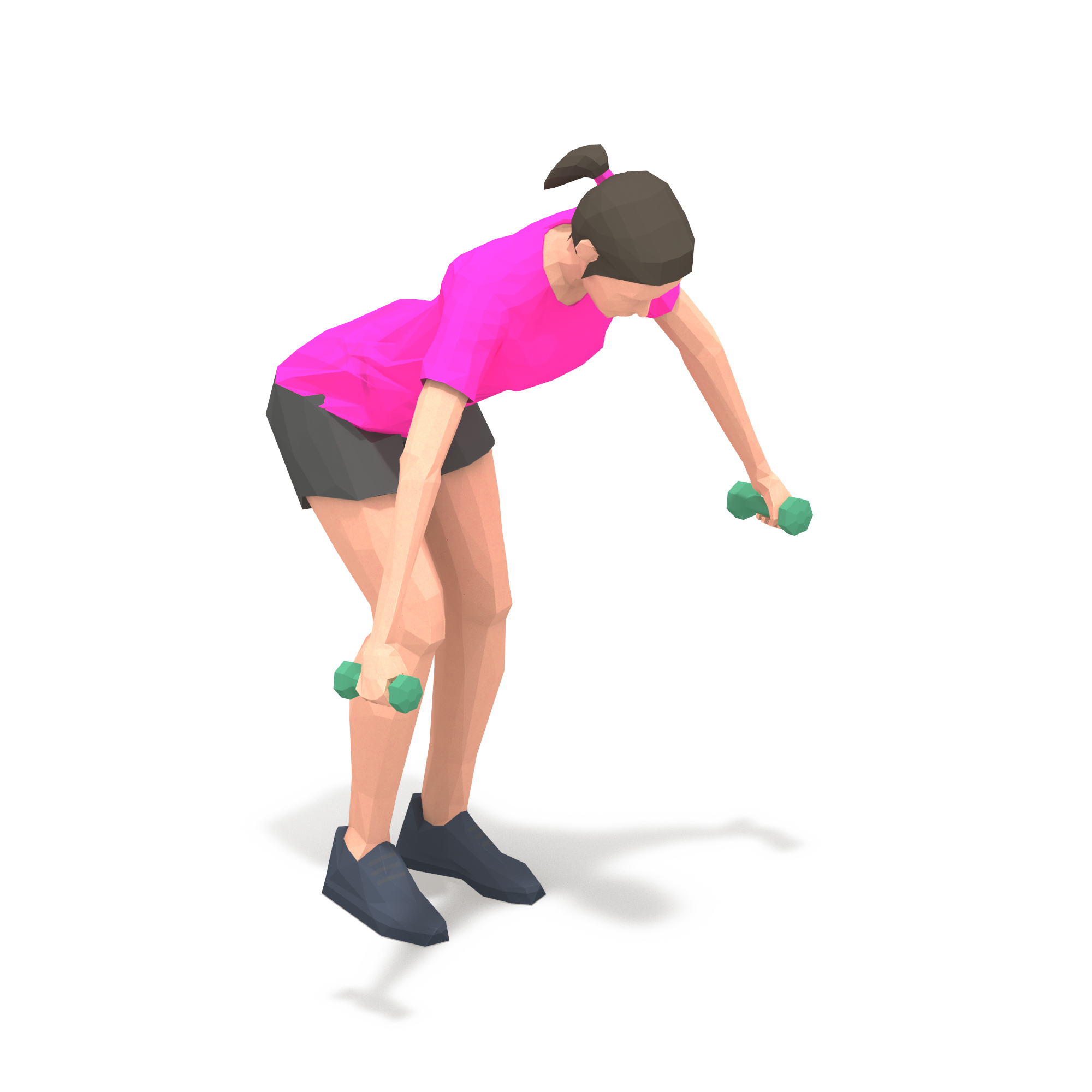 3D animations exercise woman model - TurboSquid 1706484