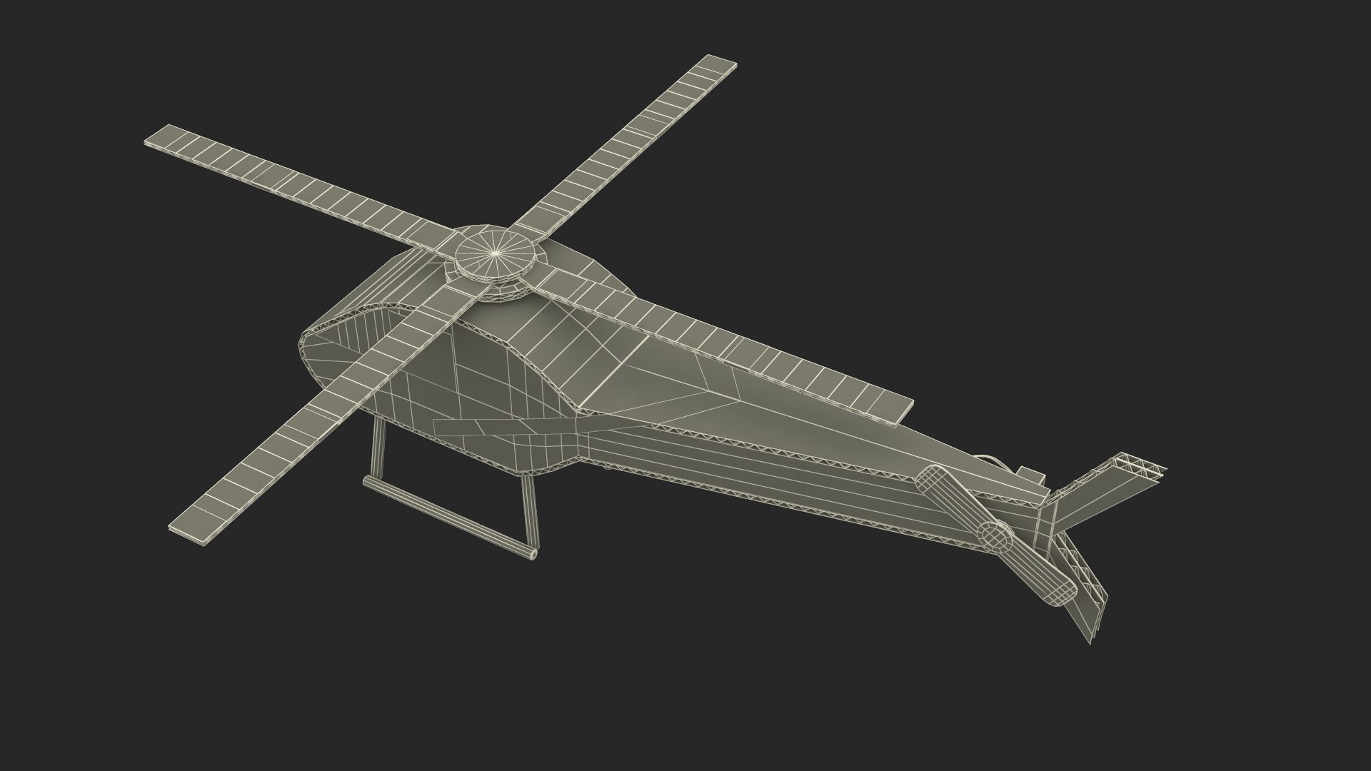 3D Model Cardboard Helicopter - TurboSquid 2217118