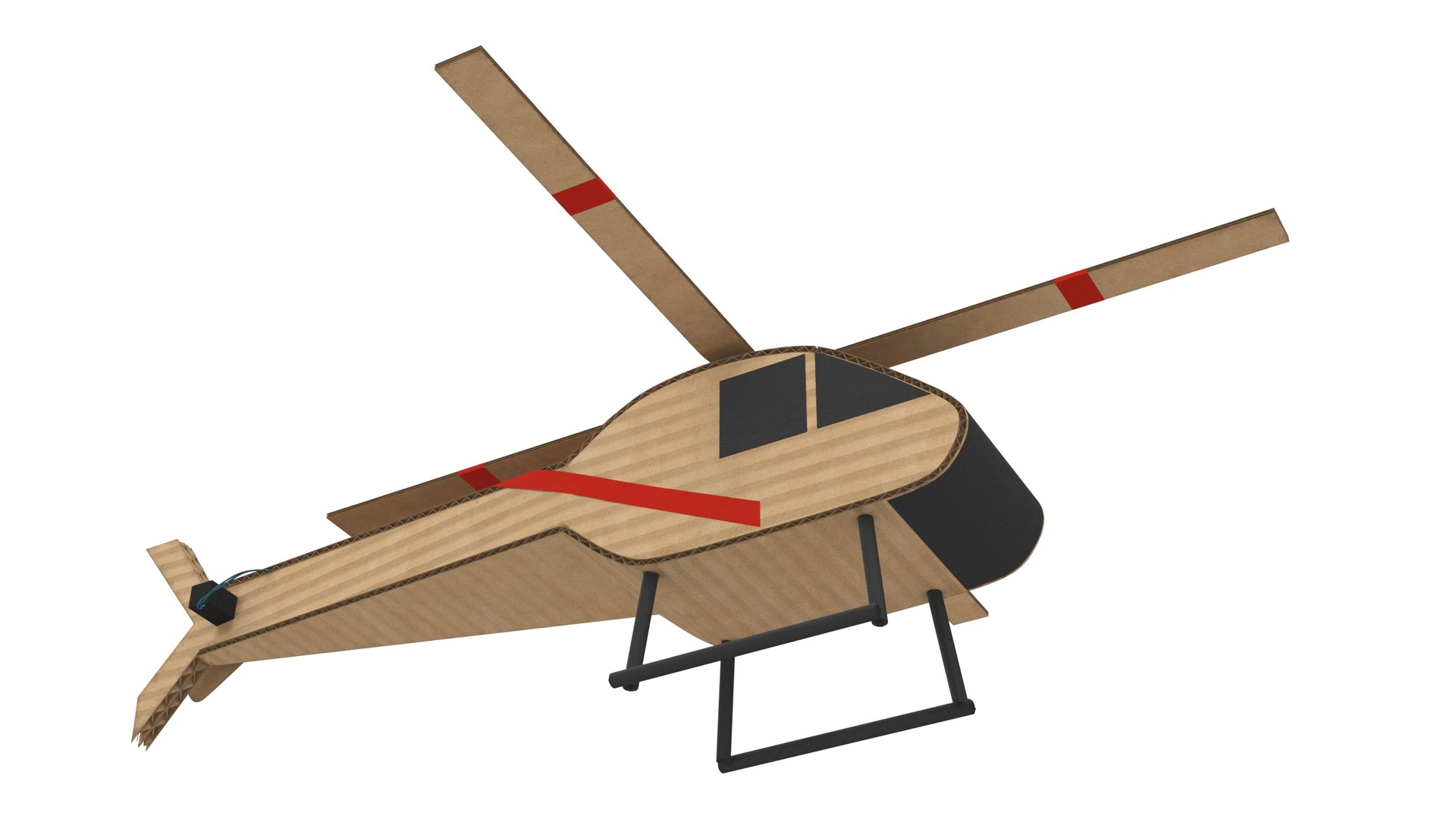 3D Model Cardboard Helicopter - TurboSquid 2217118