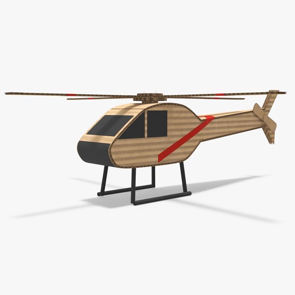 modelo 3d Helicóptero de cartón - TurboSquid 2217118