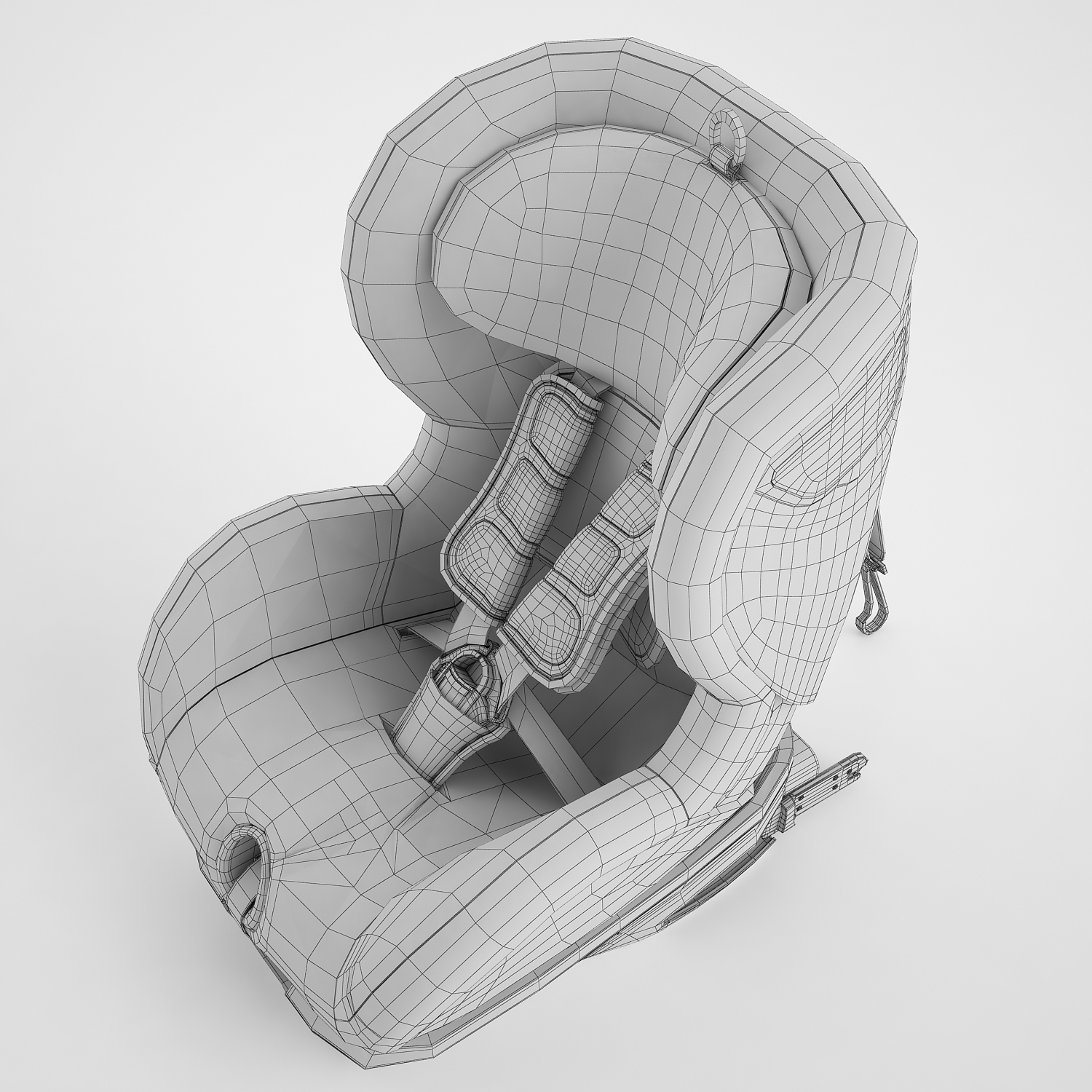Children car chair 3D model - TurboSquid 1297653