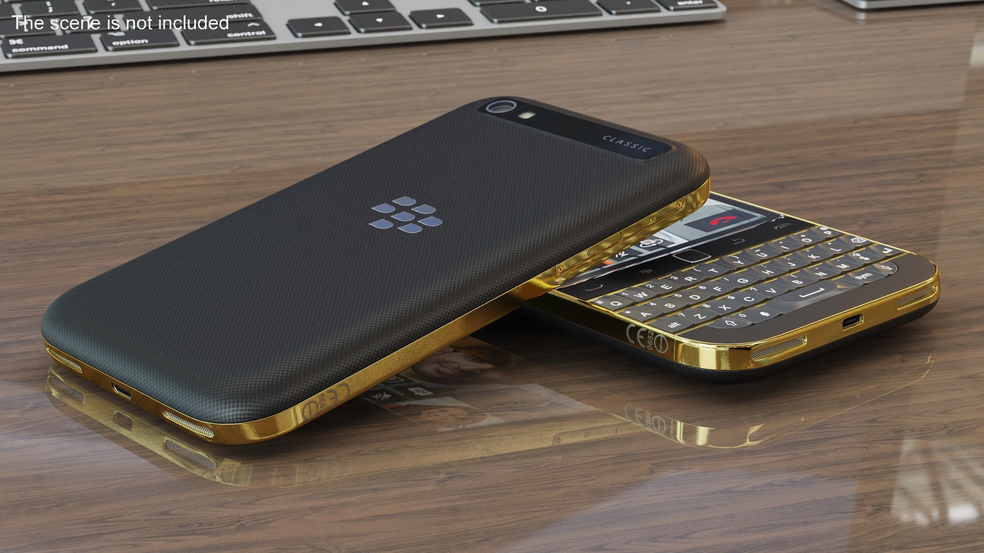 3D Premium Smartphone BlackBerry Gold - TurboSquid 2237162