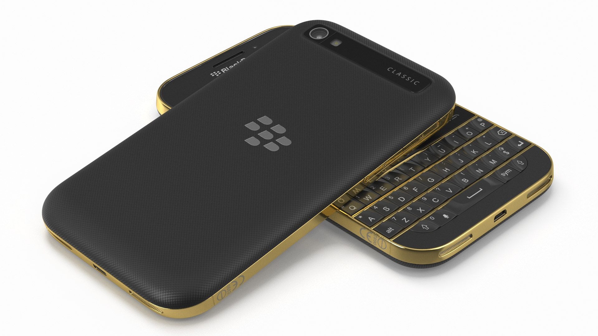 3D Premium Smartphone BlackBerry Gold - TurboSquid 2237162