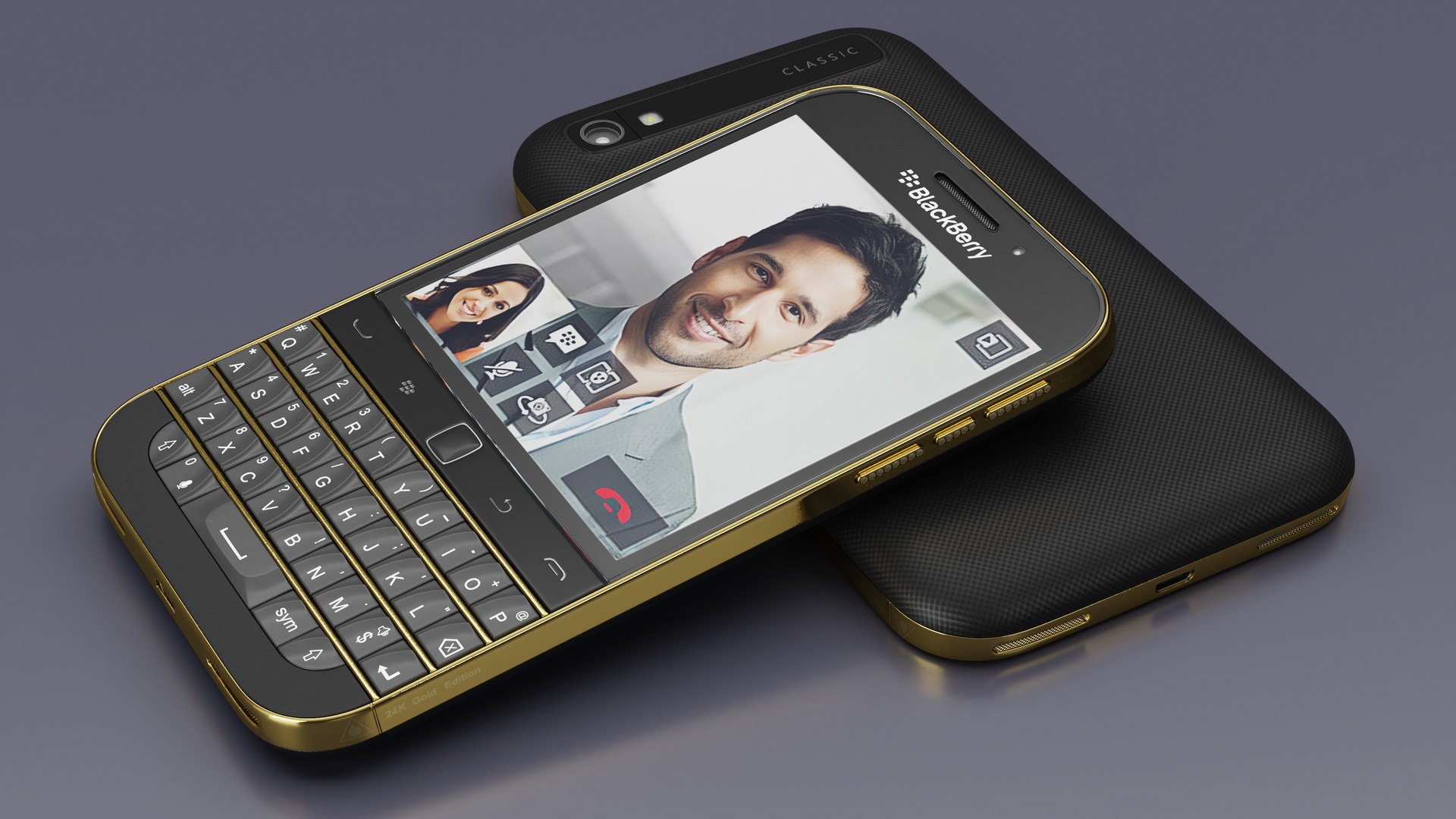 3D Premium Smartphone BlackBerry Gold - TurboSquid 2237162