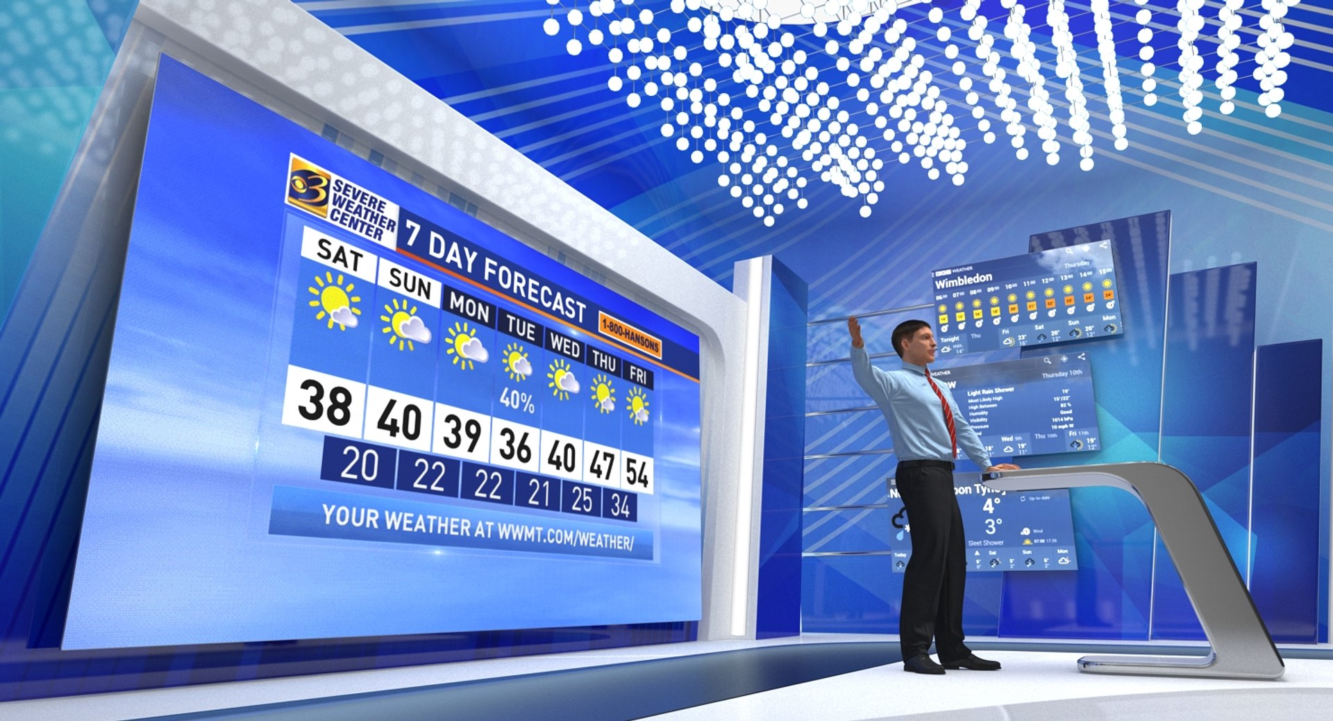 3D Weather Studio Tv Cameras - TurboSquid 1284636