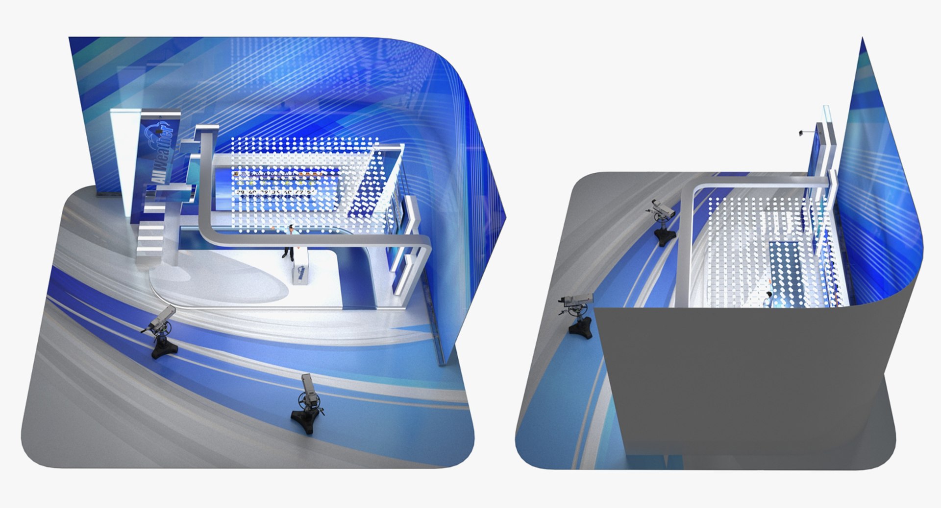 3D Weather Studio Tv Cameras - TurboSquid 1284636