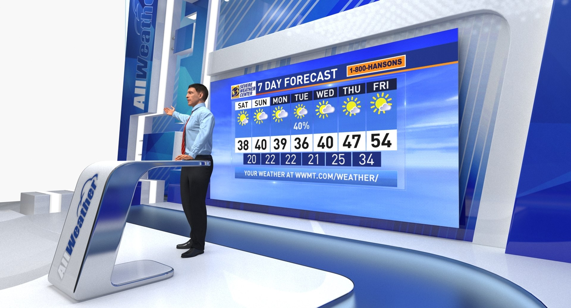 3D weather studio tv cameras - TurboSquid 1284636