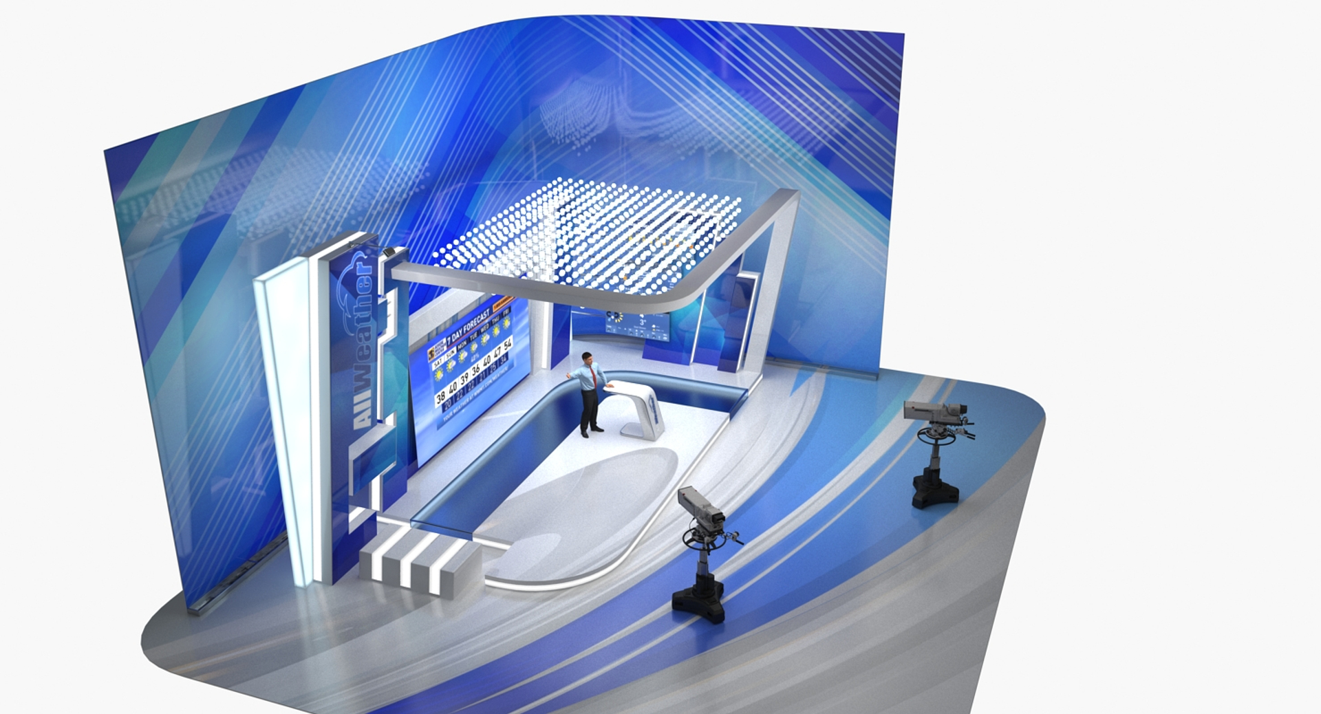 3D Weather Studio Tv Cameras - TurboSquid 1284636