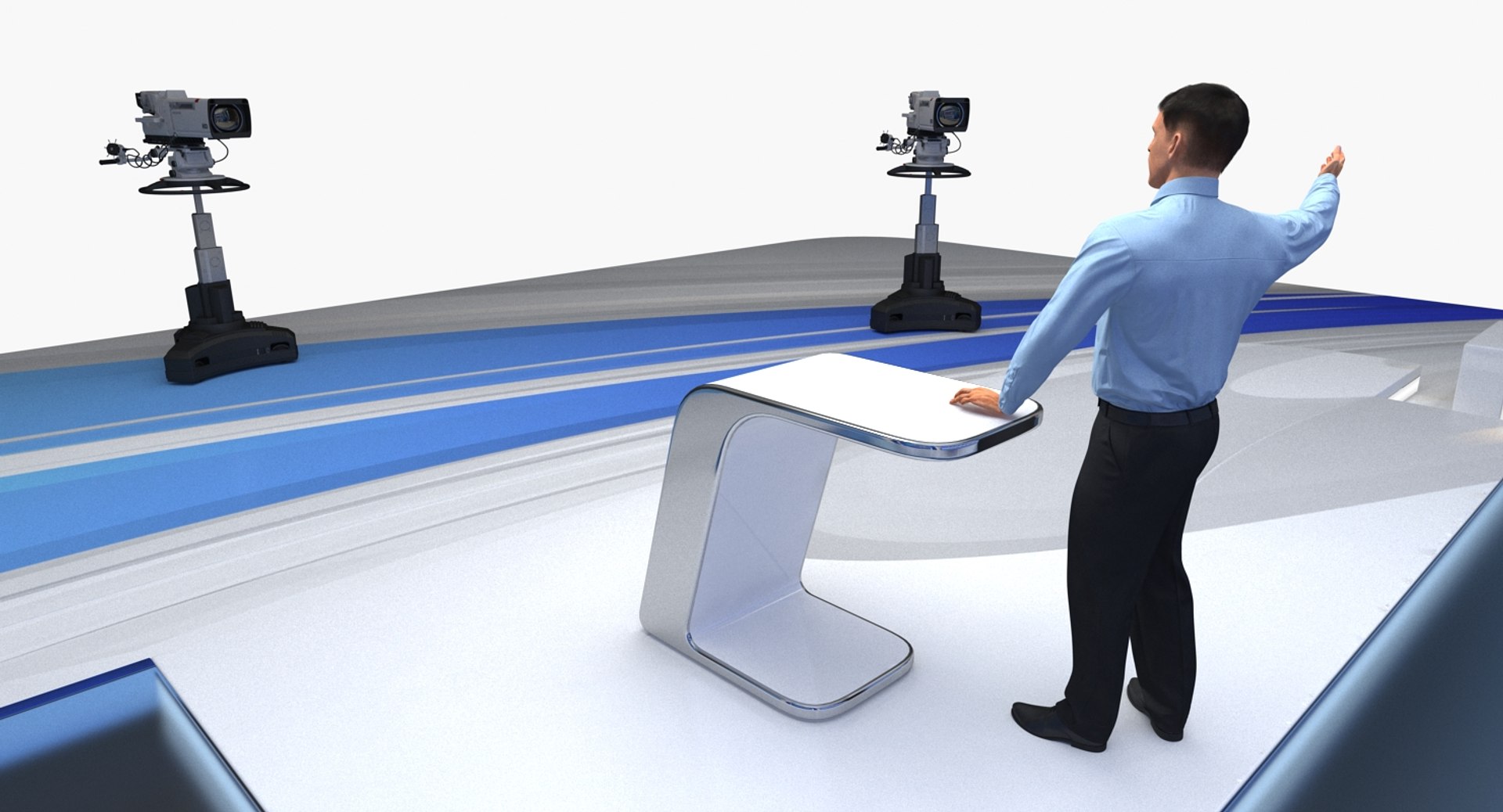 3D weather studio tv cameras - TurboSquid 1284636