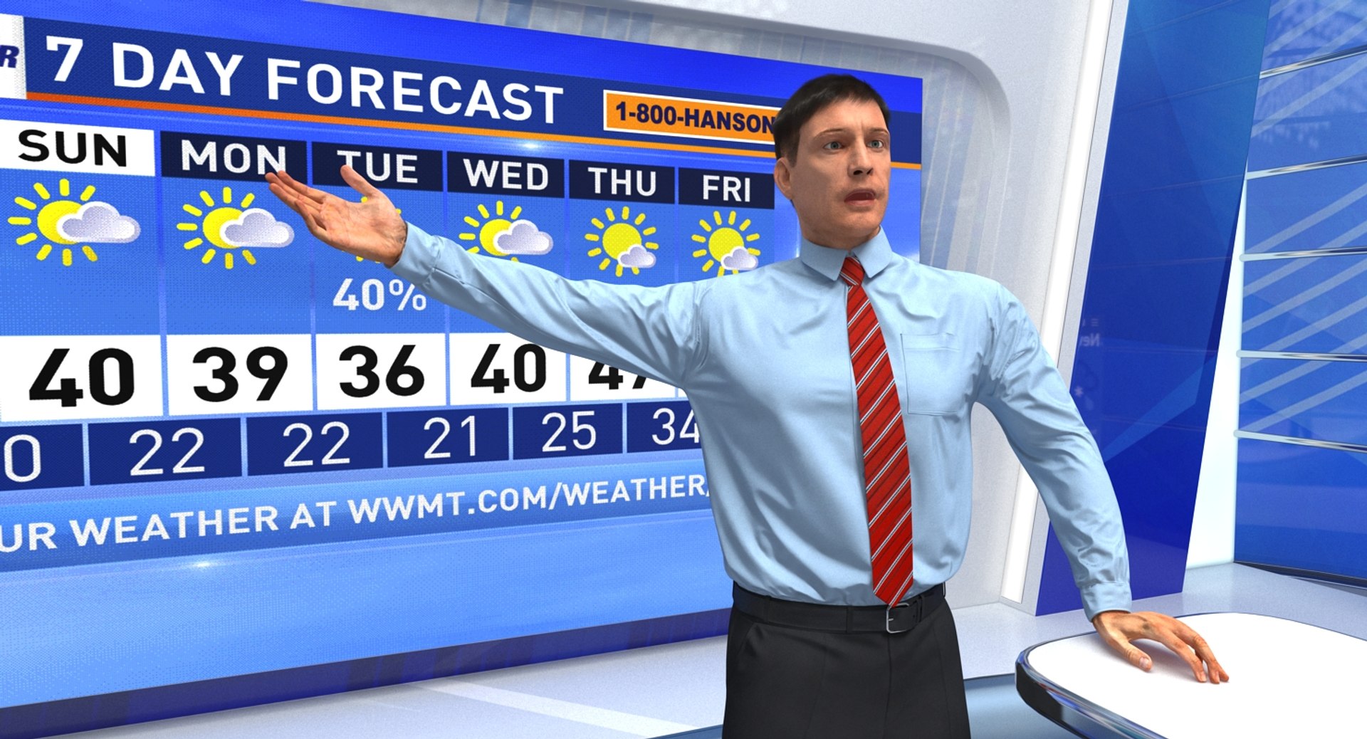 3D weather studio tv cameras - TurboSquid 1284636