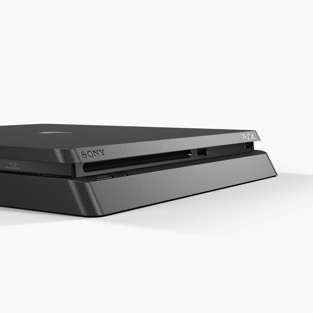Sony Playstation 4 Slim Model - TurboSquid 1287750