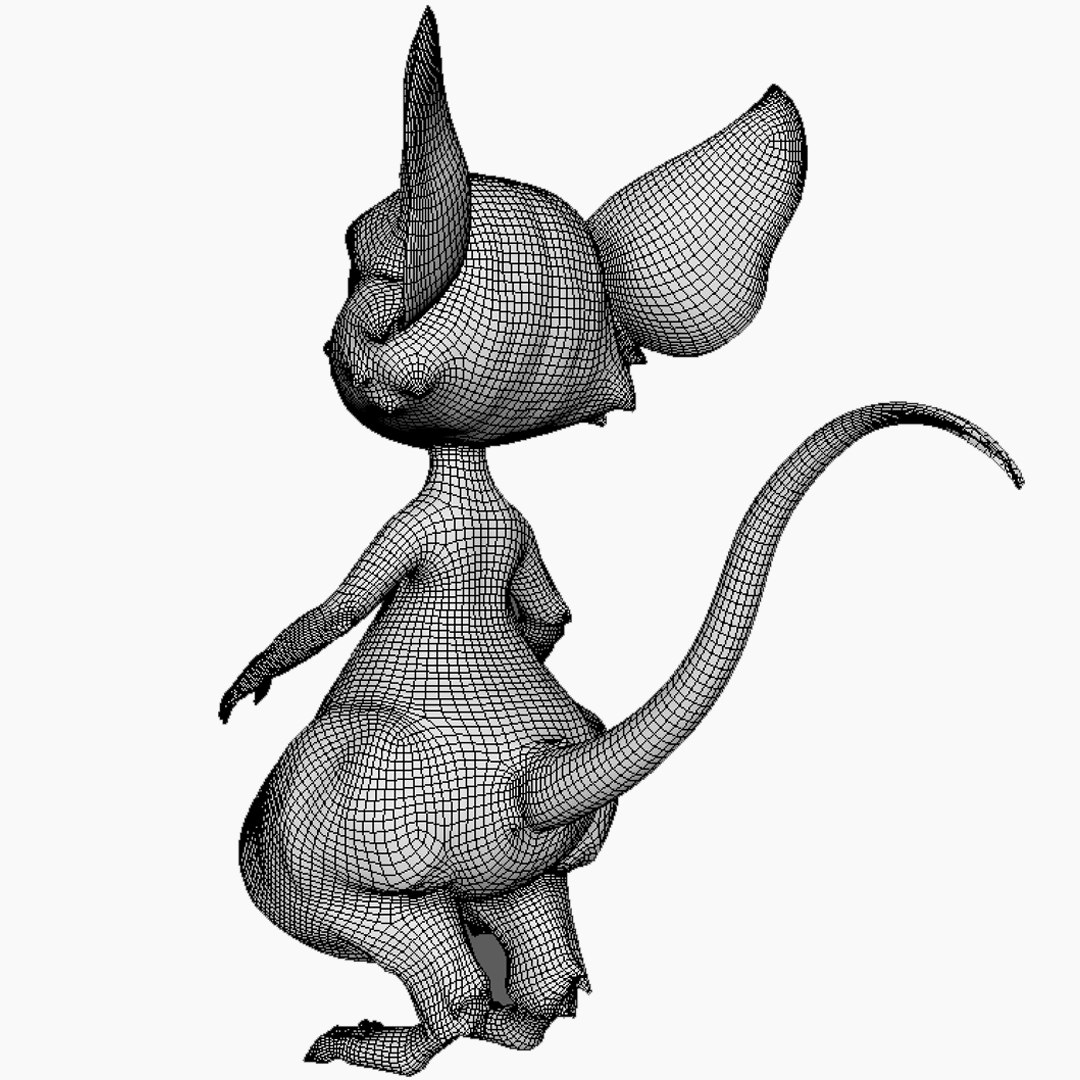 3D Cartoon Mouse Model - TurboSquid 1169605