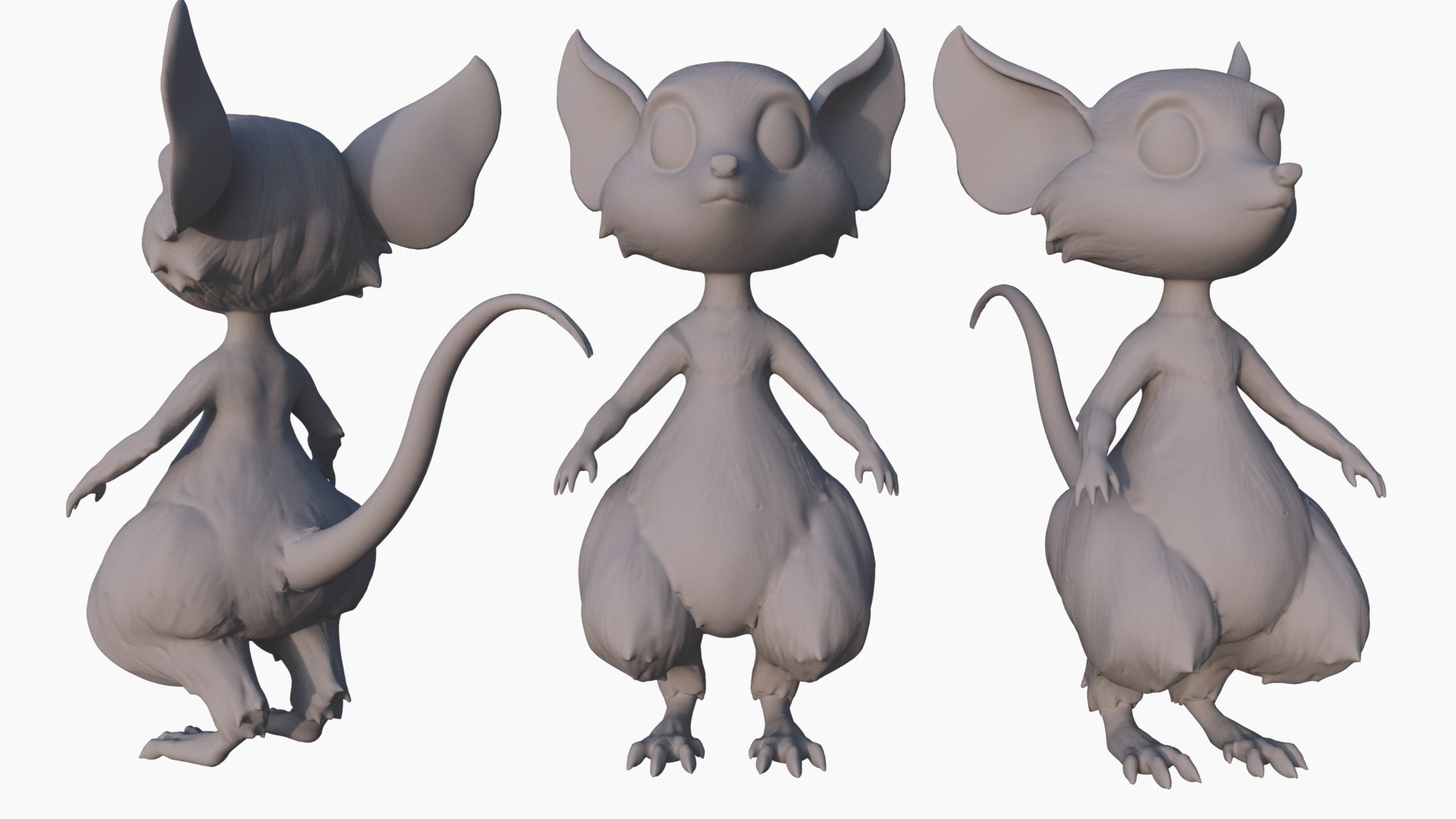 3D Cartoon Mouse Model - TurboSquid 1169605