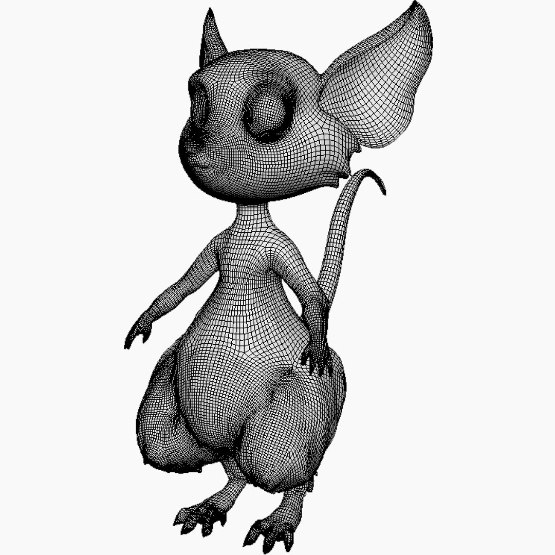 3D Cartoon Mouse Model - TurboSquid 1169605