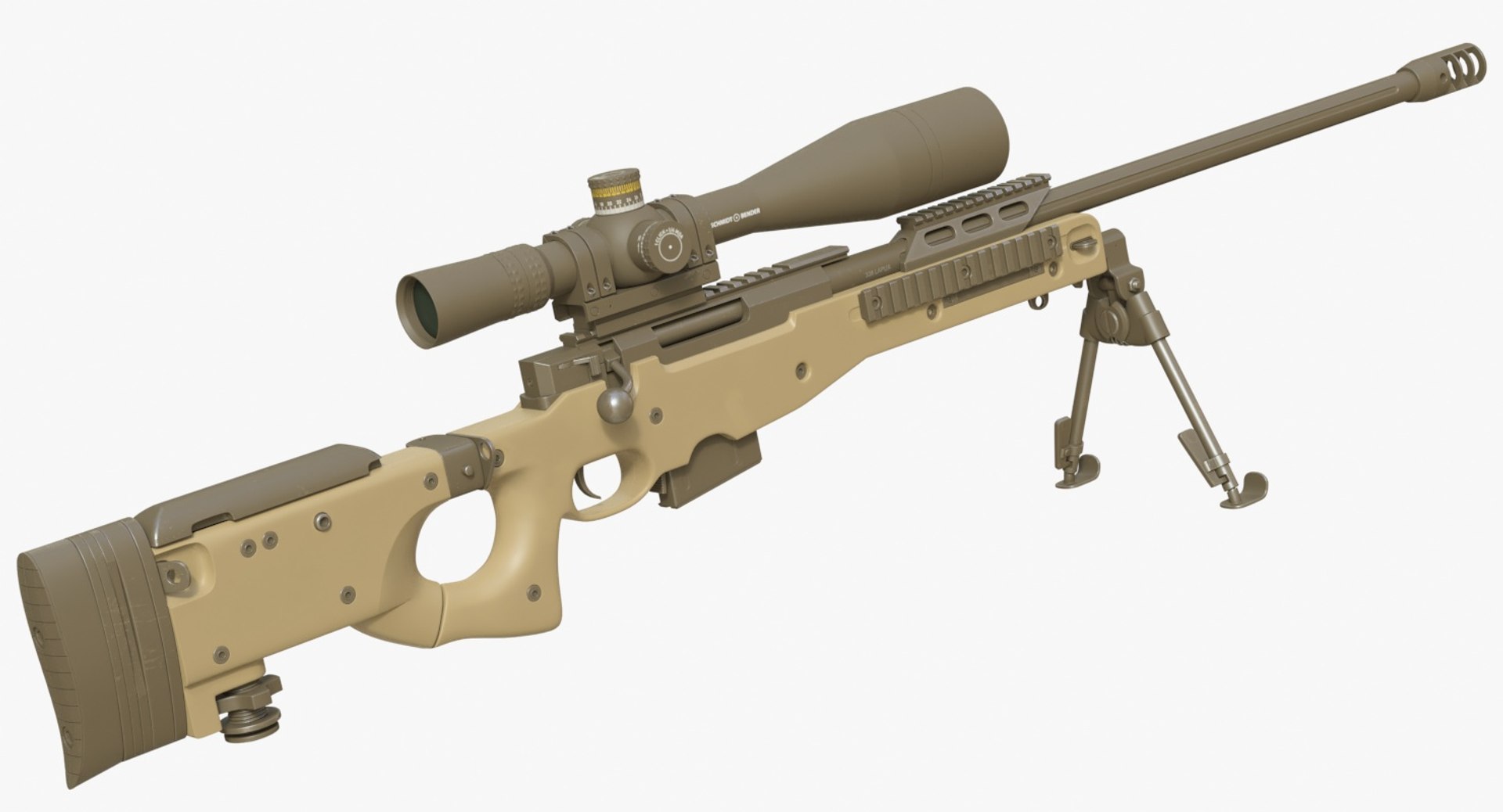 Realistic L96a1 338 Lapua 3D Model - TurboSquid 1339672