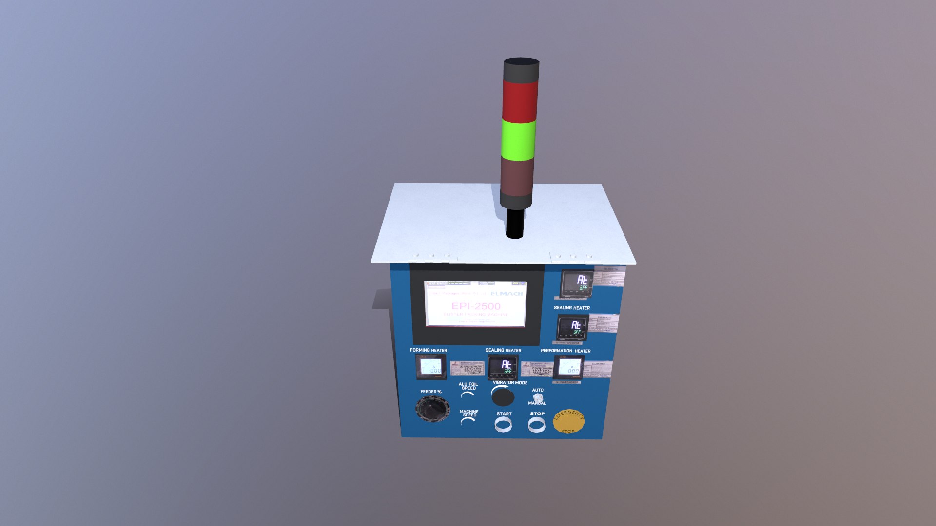 HMI Panel 3D Model - TurboSquid 2287321