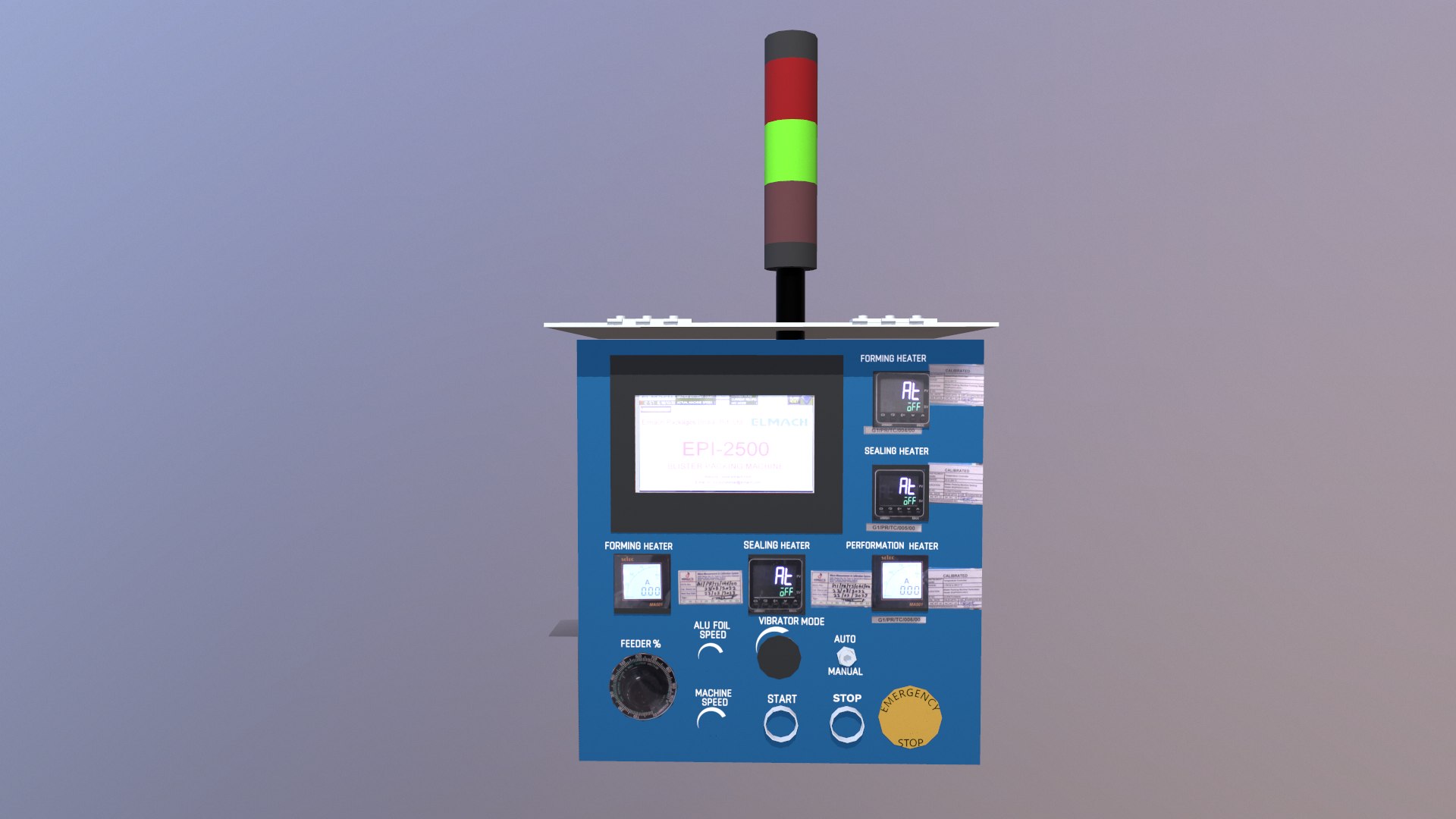 HMI Panel 3D Model - TurboSquid 2287321