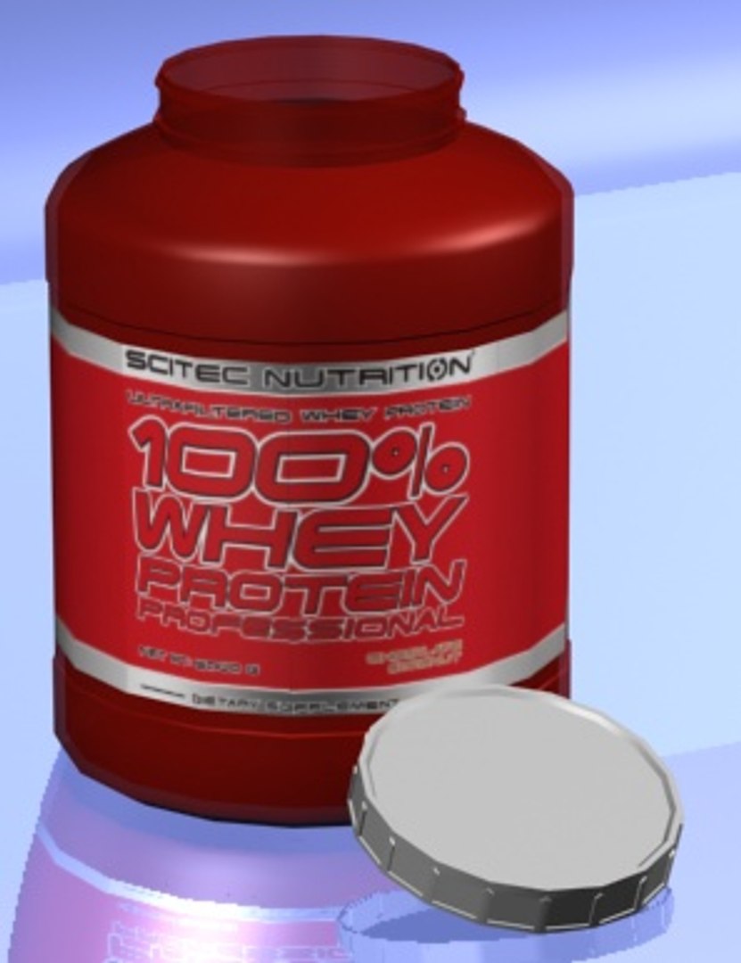 whey protein 3d obj