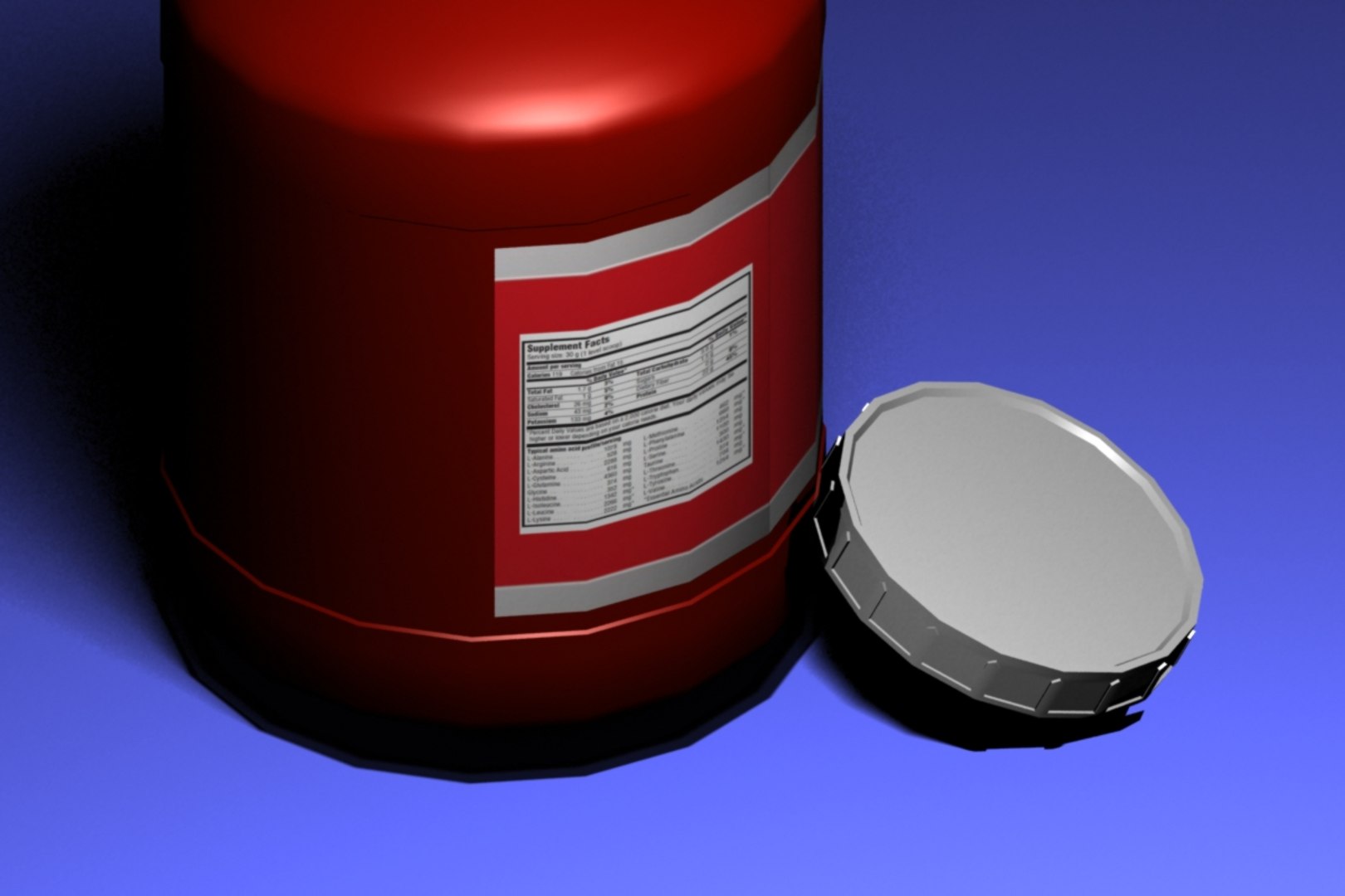 whey protein 3d obj