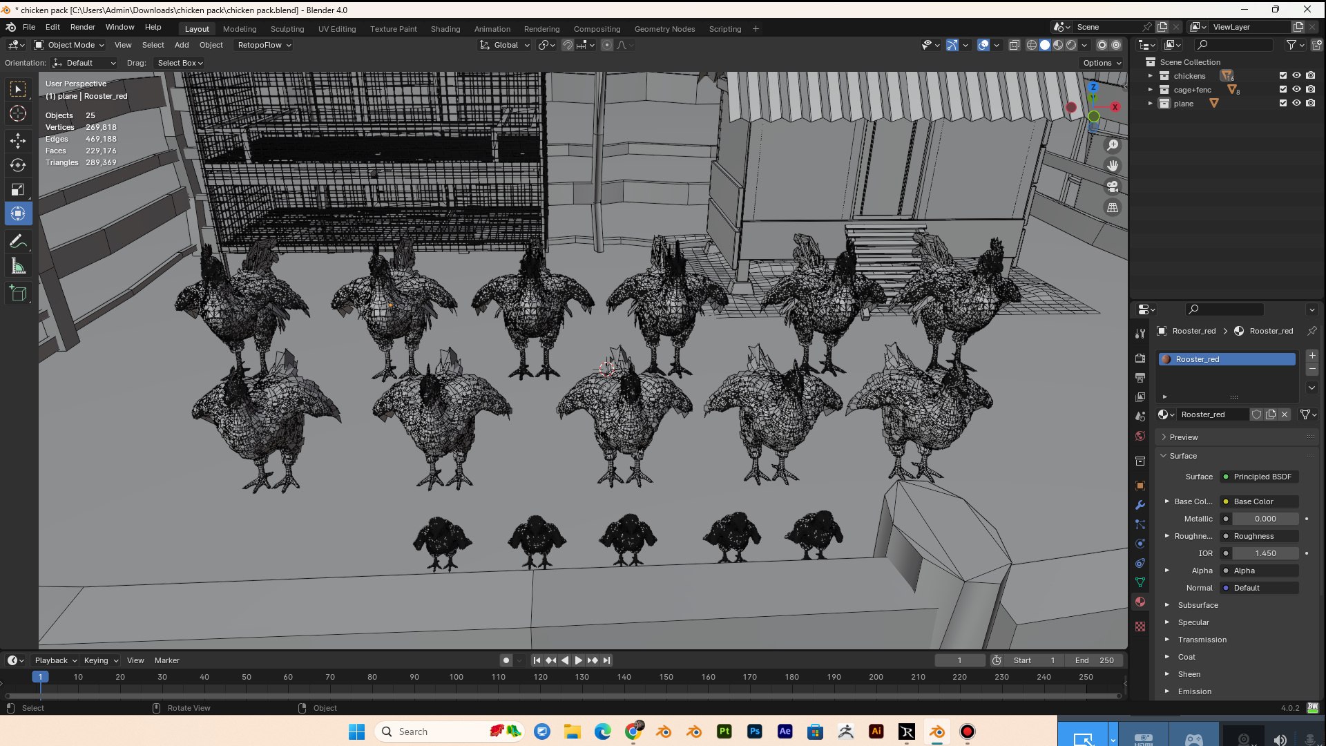 3D Chicken Farm Pack PBR 4k Low Poly Low Model - TurboSquid 2402207