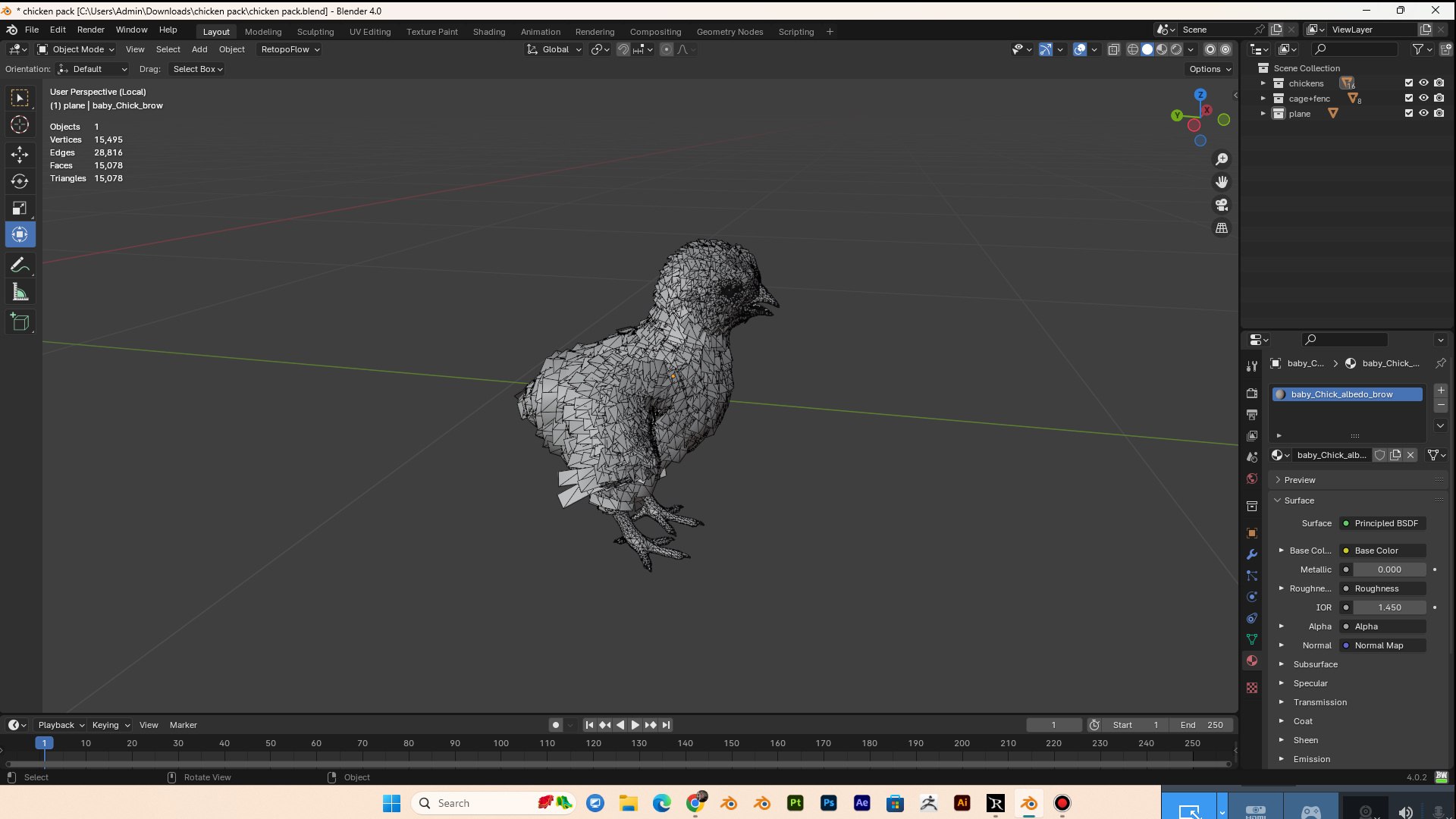 3D Chicken Farm Pack PBR 4k Low Poly Low Model - TurboSquid 2402207