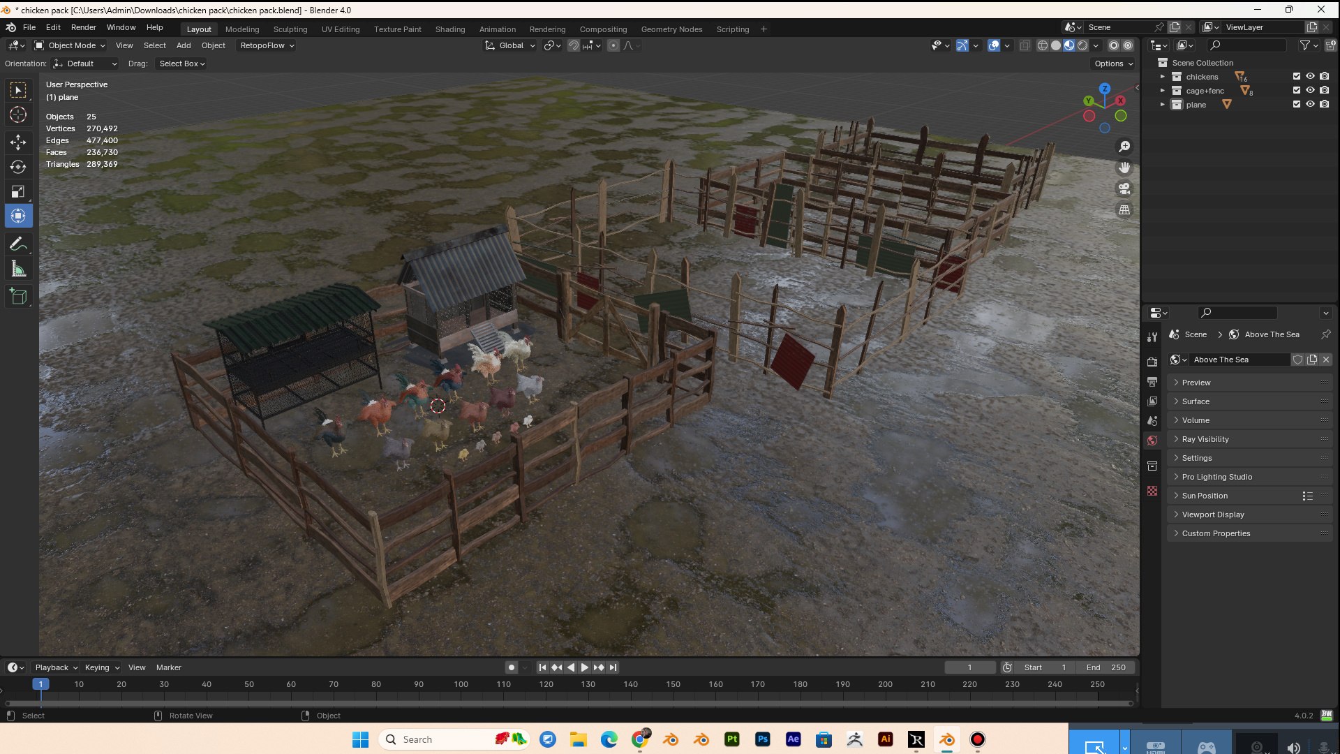 3D Chicken Farm Pack PBR 4k Low Poly Low Model - TurboSquid 2402207